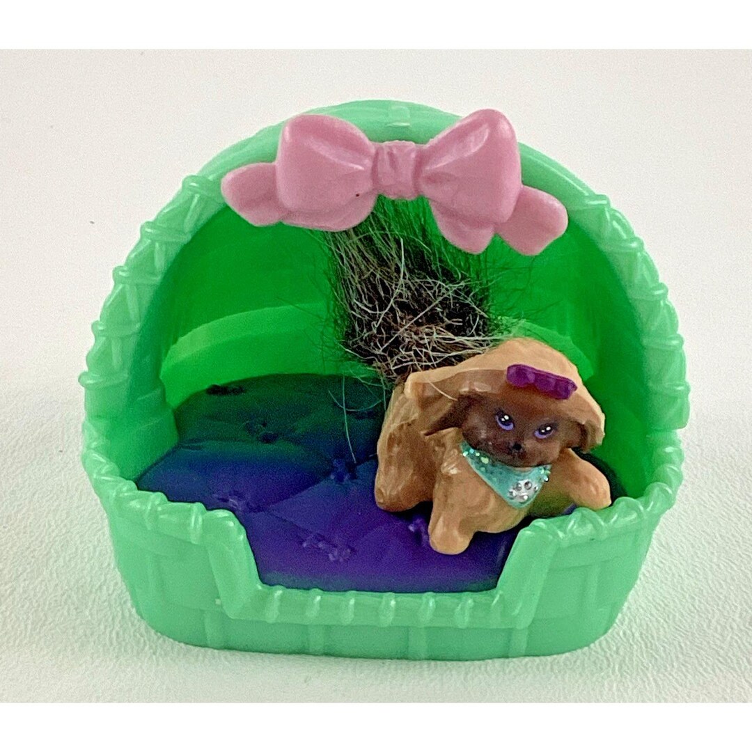 Littlest Pet Shop Rare Needin Feedin Puppies Dog Figure Kenner Vintage ...