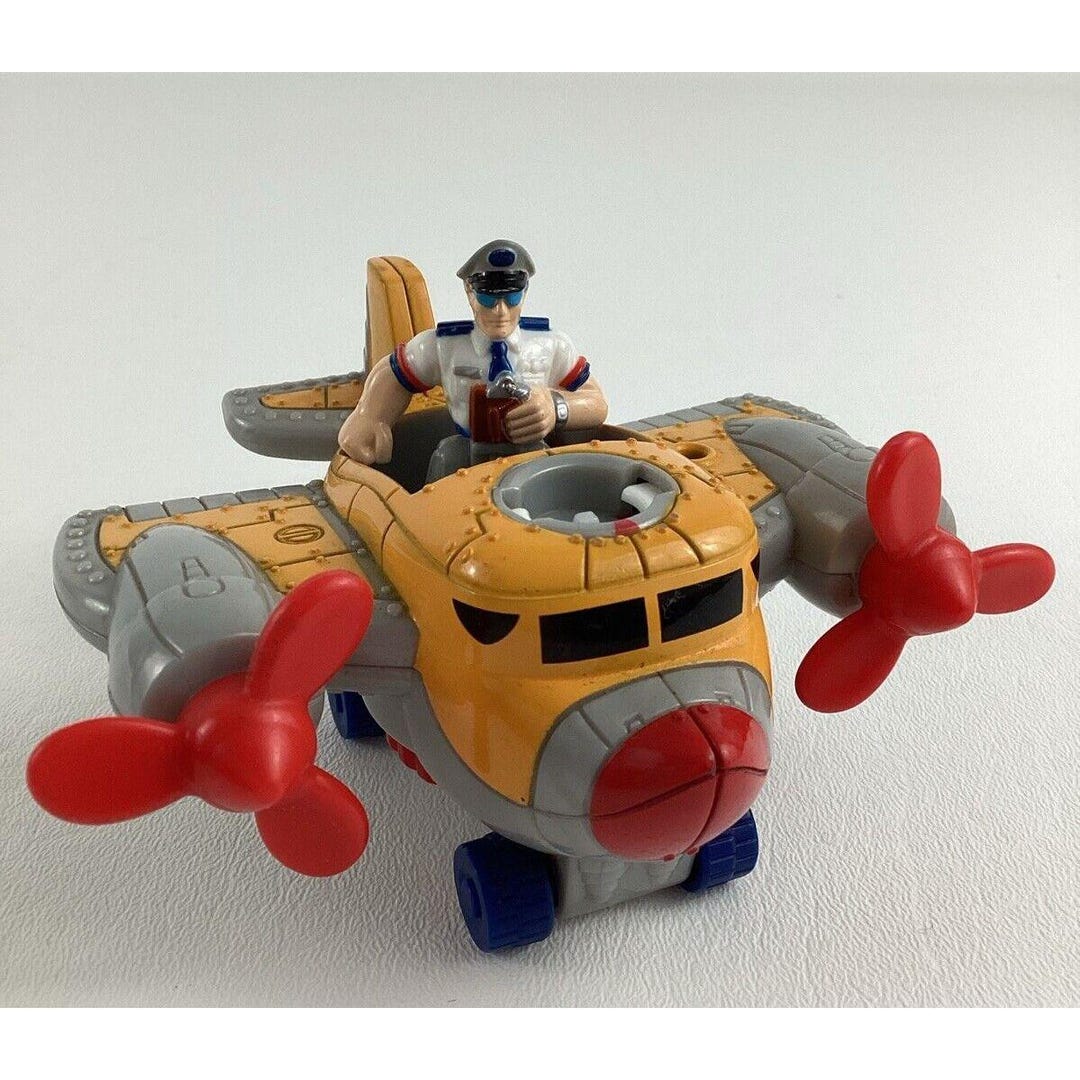 Fisher Price Geotrax Coastal Winds Airport Mini Figure Pilot Propeller ...