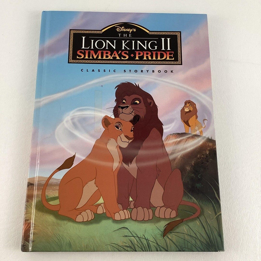 Walt Disney the Lion King II Simba's Pride Hardcover Book Vintage 1998 ...
