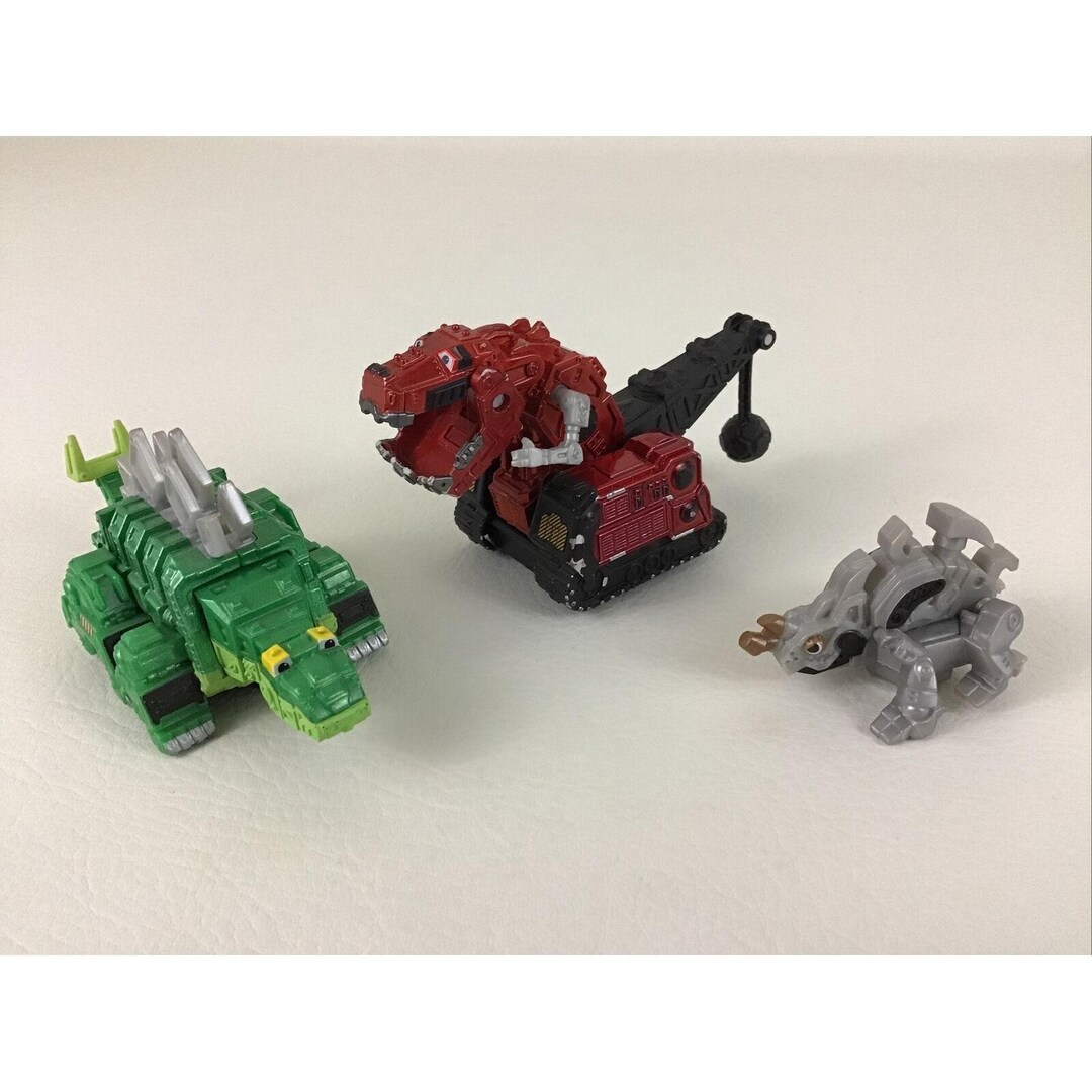 Dinotrux Diecast Ty Rux & Garby Figures Rolling Skrap-it 3pc Lot Mattel ...