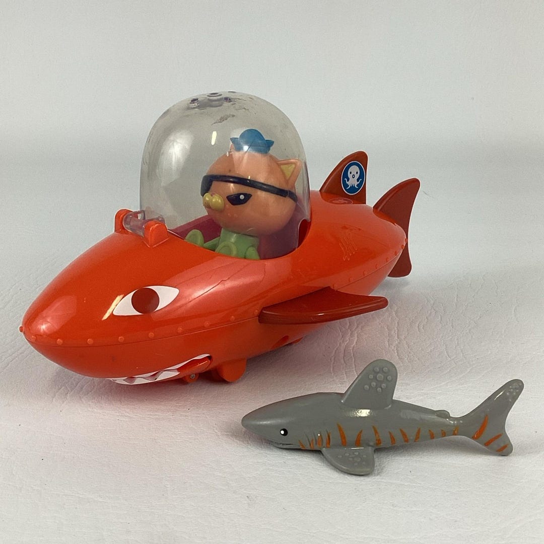 Octonauts Gup-b Vehicle Shark Submarine Sub With Figure Kwazii Lot ...