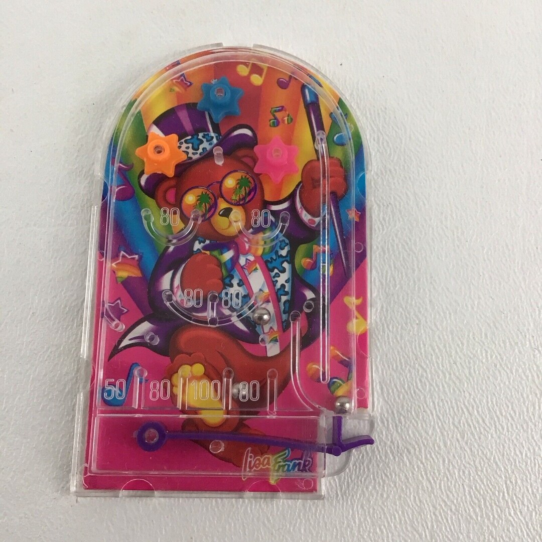 Lisa Frank Vintage Pinball Game Hollywood Bear Skill Puzzle Toy 90's ...