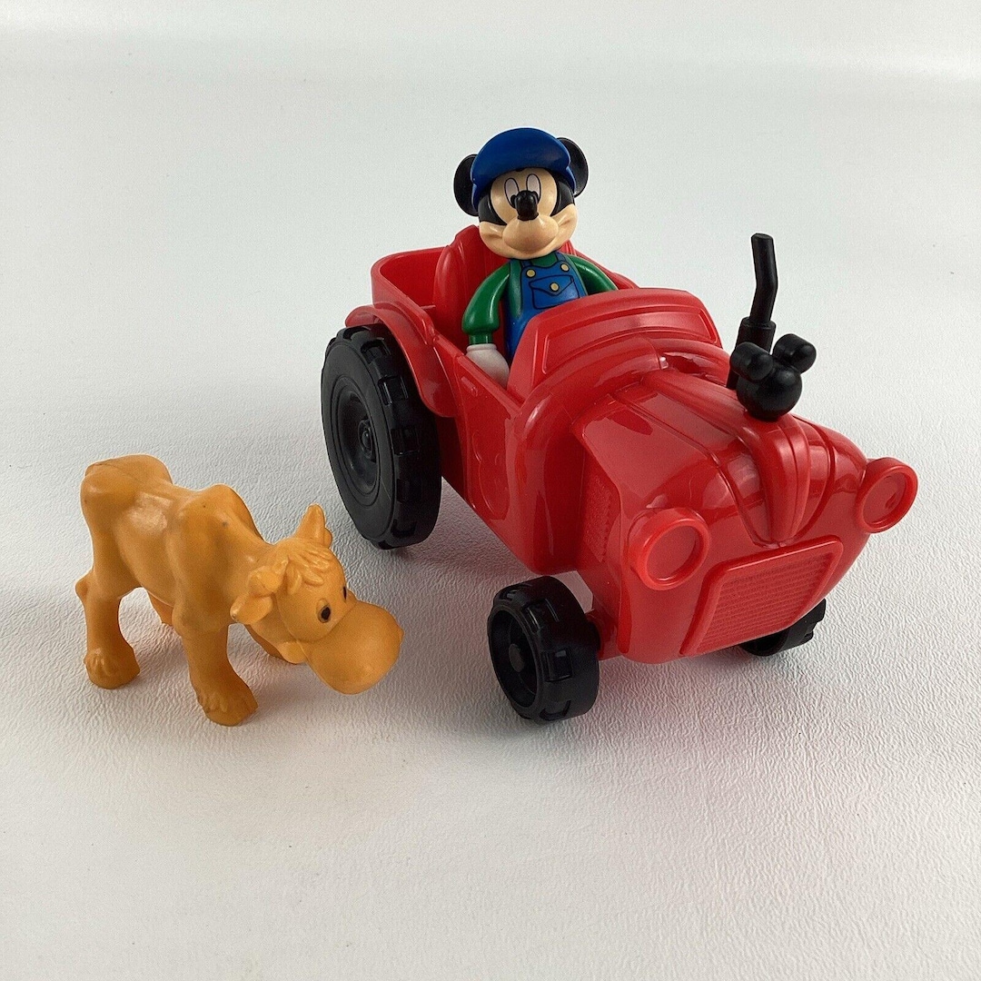 Disney Mickey Mouse & Friends Farm Tractor Vehicle Farmer Figure ...
