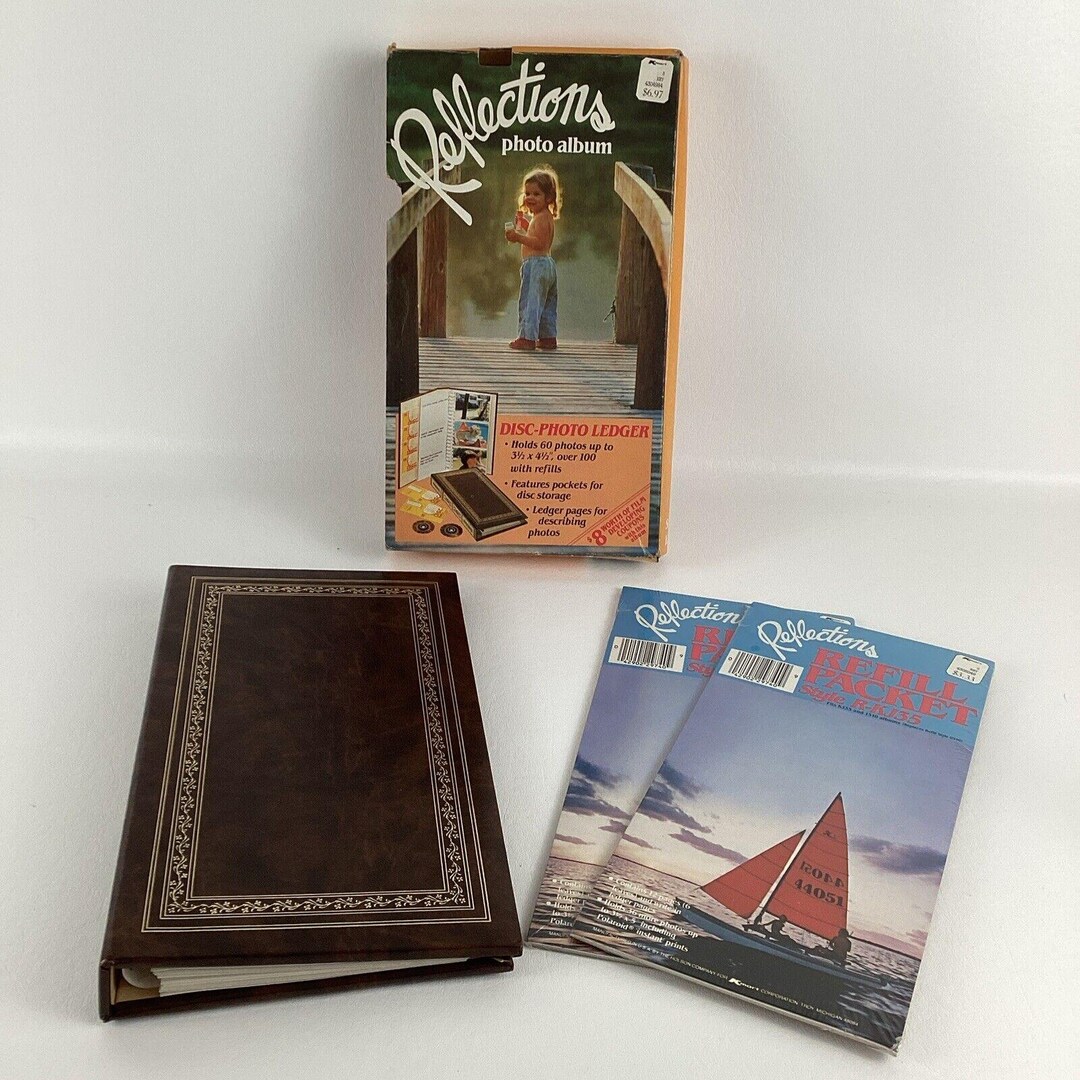 Reflections Photo Album Disc Photograph Ledger With Refill Pack Vintage ...