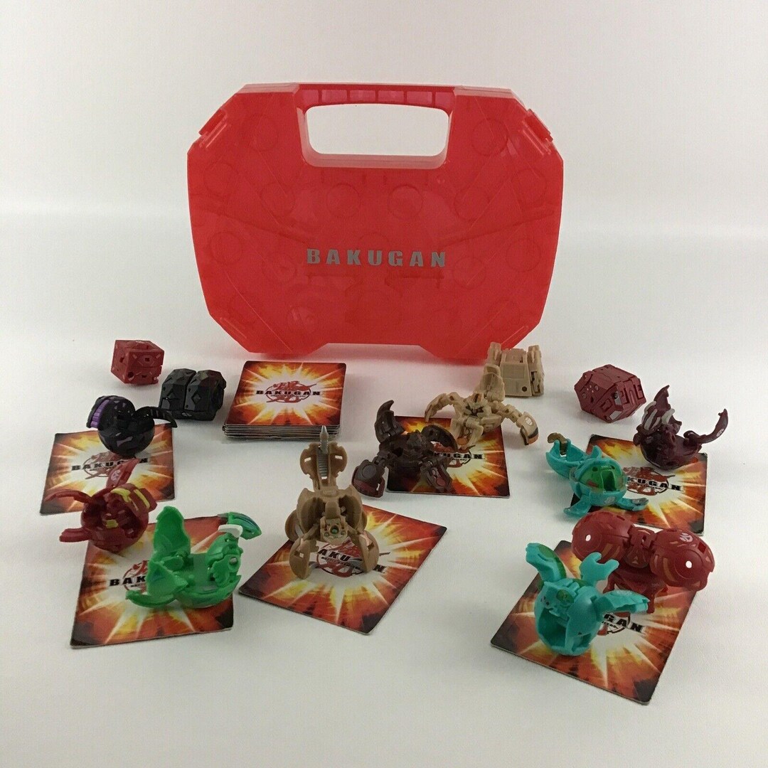 Bakugan Battle Brawlers Portable Carry Case Storage Game 14 Figures ...