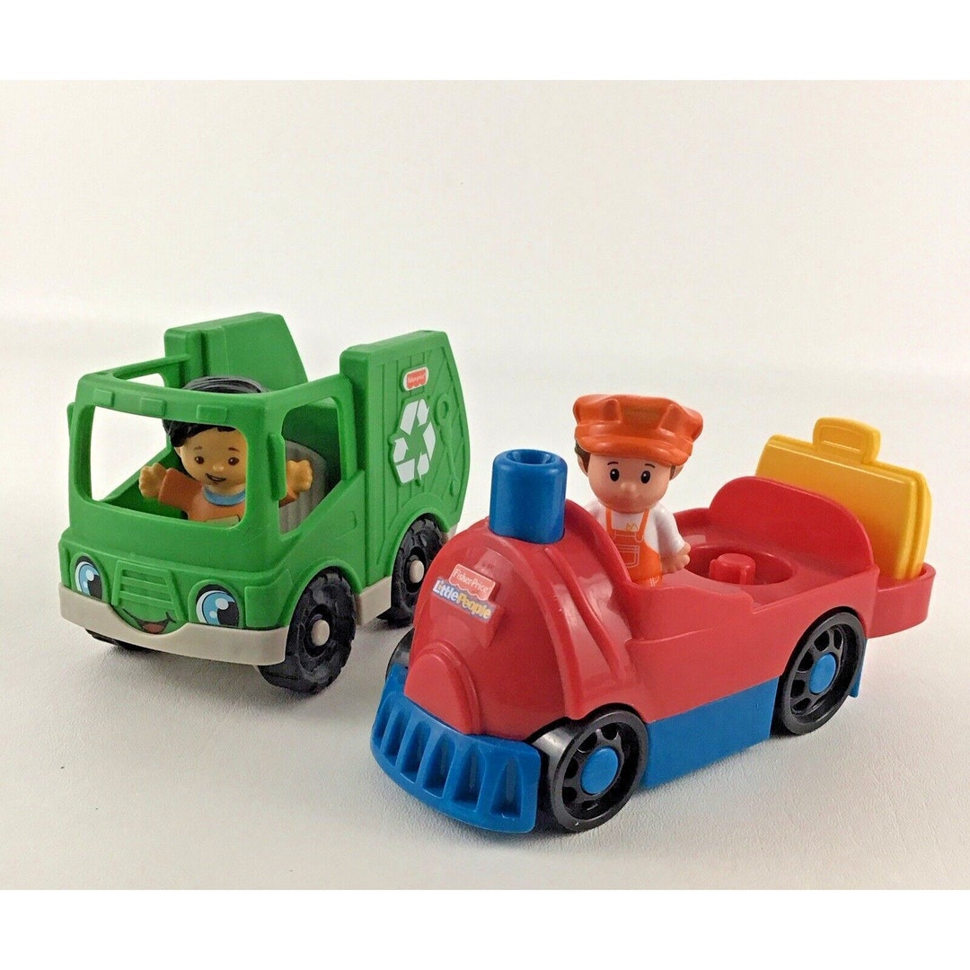 Fisher Price Little People Vehicles Figures on the Go Train Conductor ...