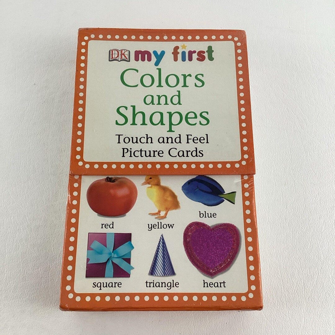 DK My First Colors and Shapes Touch & Feel Picture Cards Toddler ...