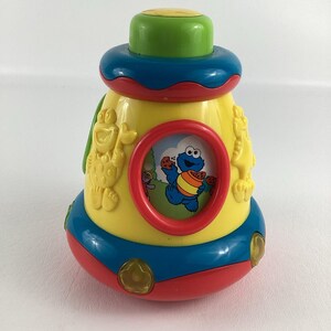 Sesame Street Musical Spinner Toy Elmo Ernie Big Bird Henson Vintage ...
