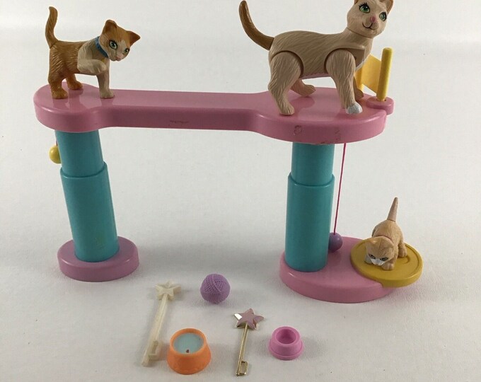 Barbie Playtime Pets Cat Play Set Magnetic Extra Kittens Lot Vintage ...