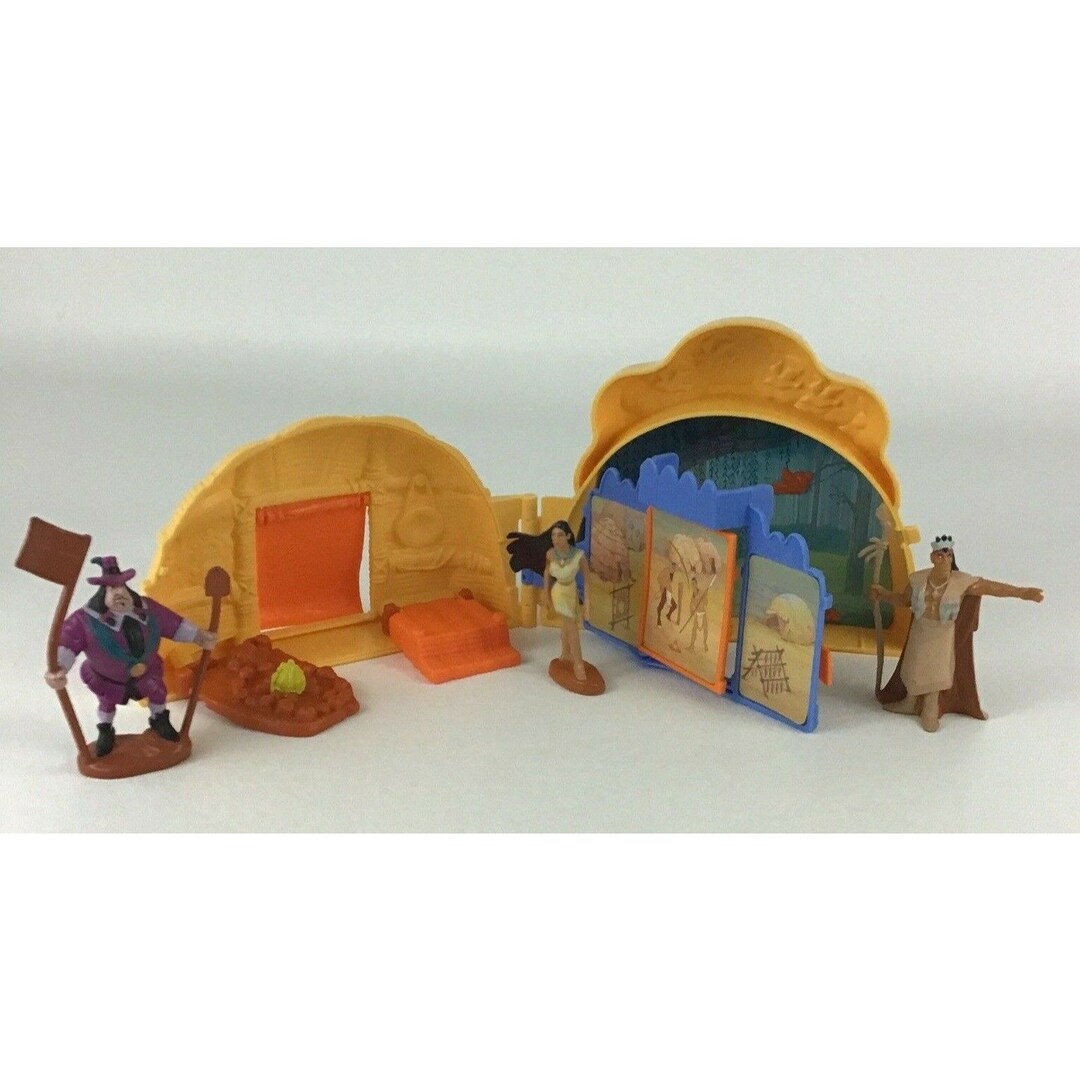 Disney Pocahontas Once Upon A Time Playset Figures Ratcliff Vintage ...