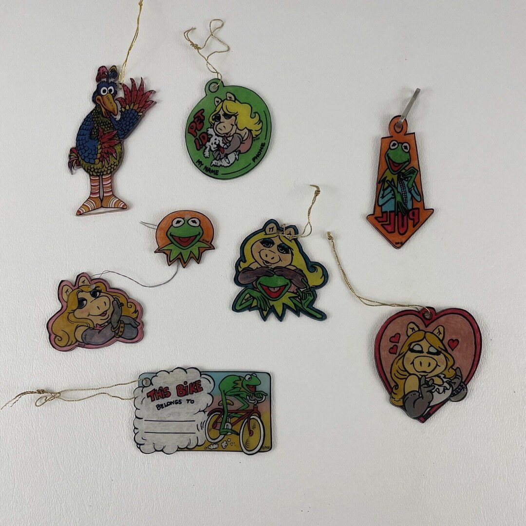 Shrinky Dinks Henson Muppets Lot Christmas Ornaments Colorforms Vintage ...
