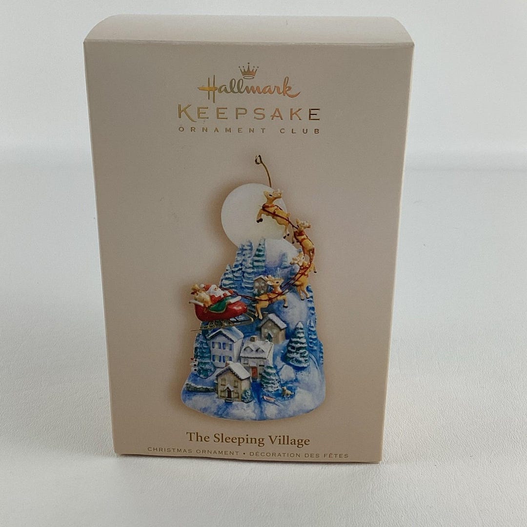 Hallmark Keepsake Christmas Tree Ornament the Sleeping Village Special ...