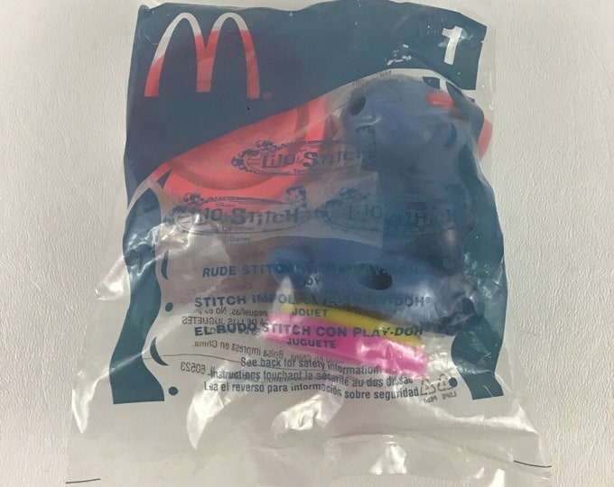 Disney Lilo & Stitch Mcdonald's Rude Stitch Play-doh New Sealed 2004 ...
