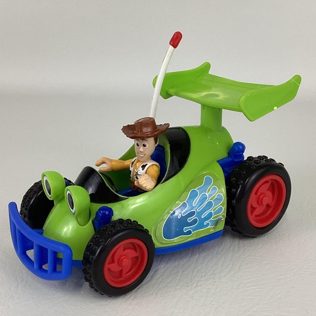 Disney Imaginext Toy Story Sheriff Woody Figure With RC Buggy Vehicle ...