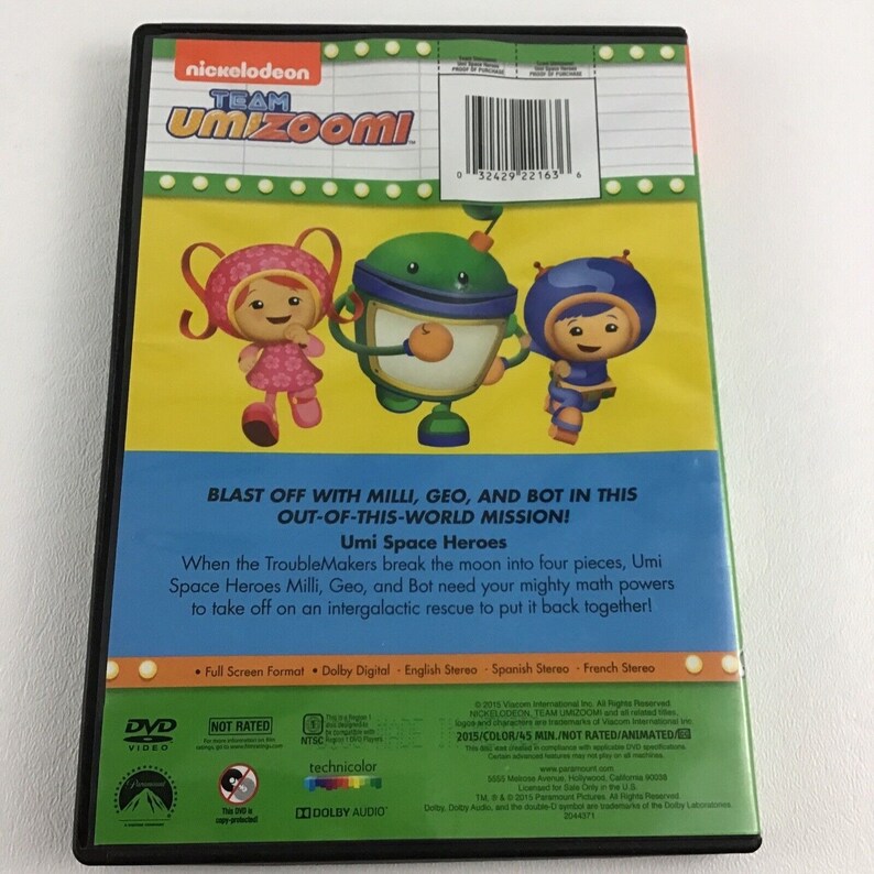 Team Umizoomi Big Little Movies DVD Umi Space Heroes Follow - Etsy