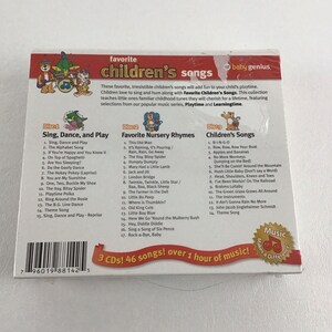 Baby Genius Favorite Children's Songs CD Set Infant Music Sing Along ...
