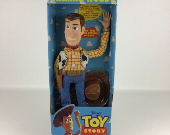 Disney Original Toy Story Poseable Pull String Talking Woody Doll ...