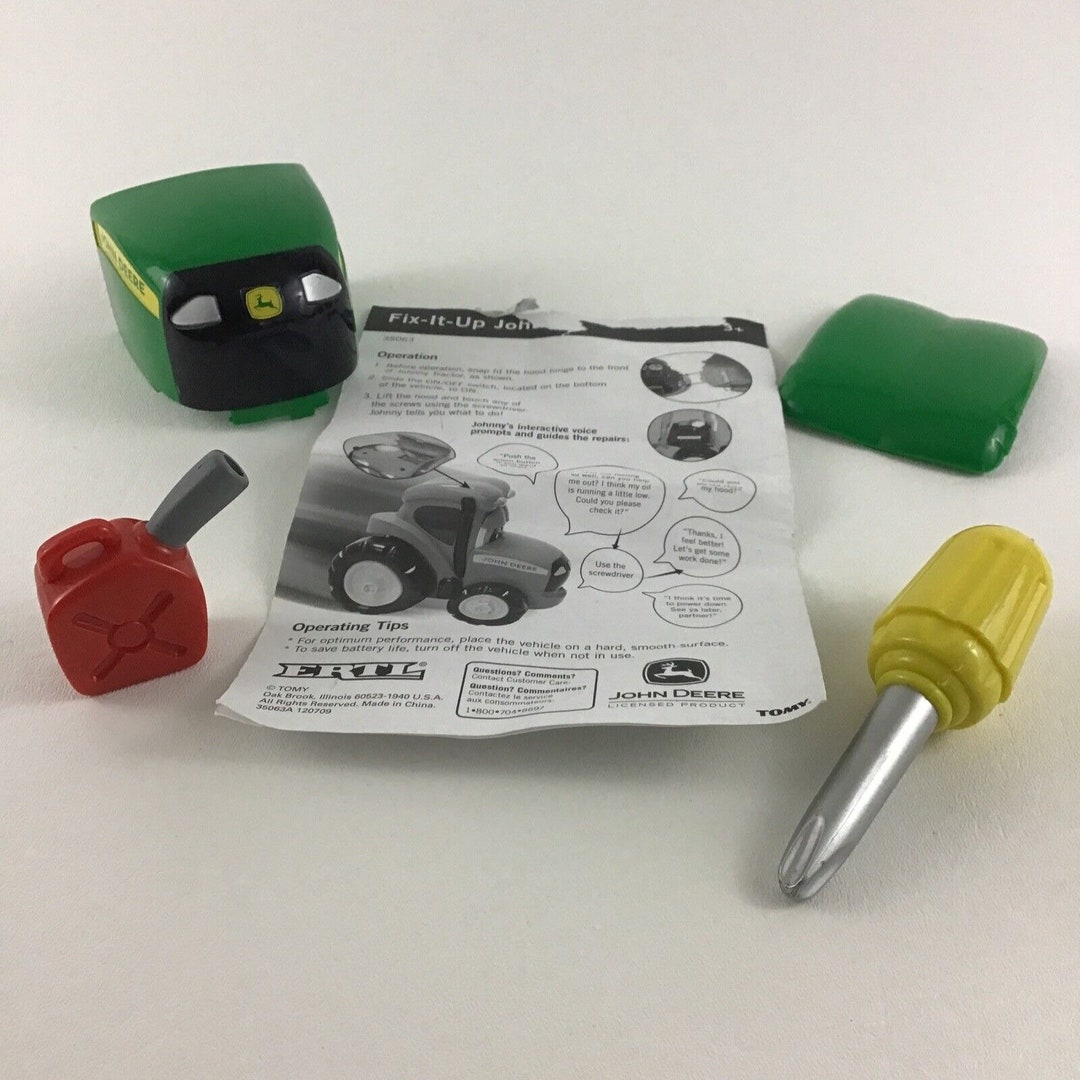 John Deere Fix It up Johnny Tractor Replacement Part Repair Manual Ertl ...