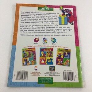 Sesame Street Let's Compare Sizes Wipe off Workbook 2004 Learning ...