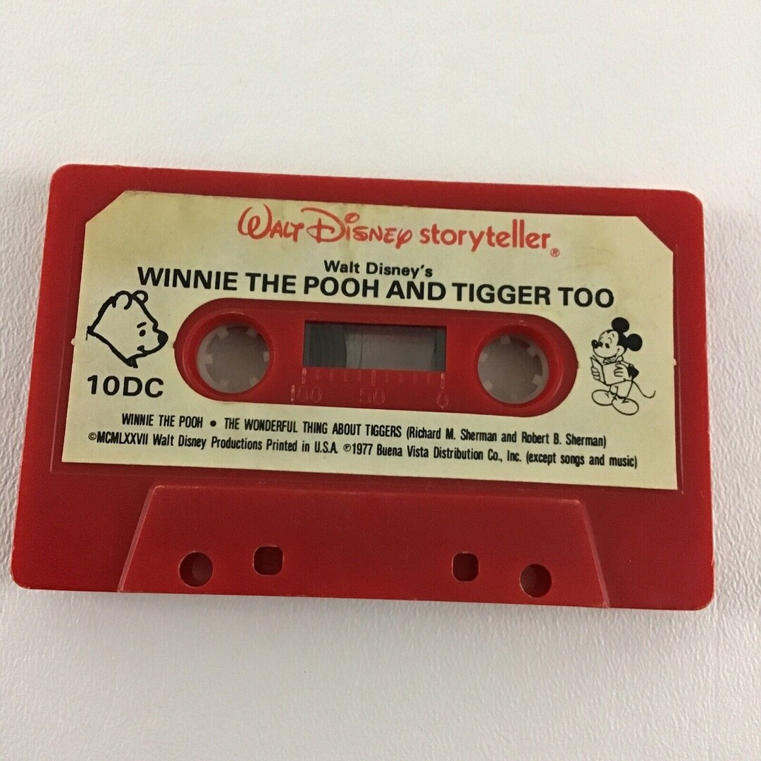 Walt Disney Storyteller Cassette Tape Winnie the Pooh & Tigger Too ...