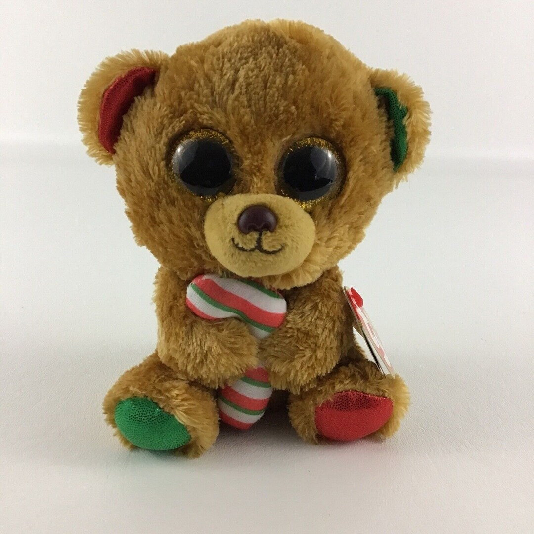 Ty Beanie Boos Bella Bear Christmas Holiday 6" Plush Bean Bag Stuffed ...