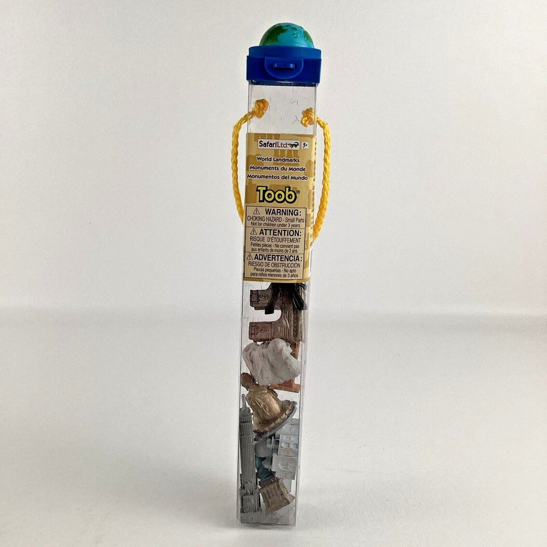 Safari Toob World Landmarks Mini Collectible Figure Set Buildings Globe ...