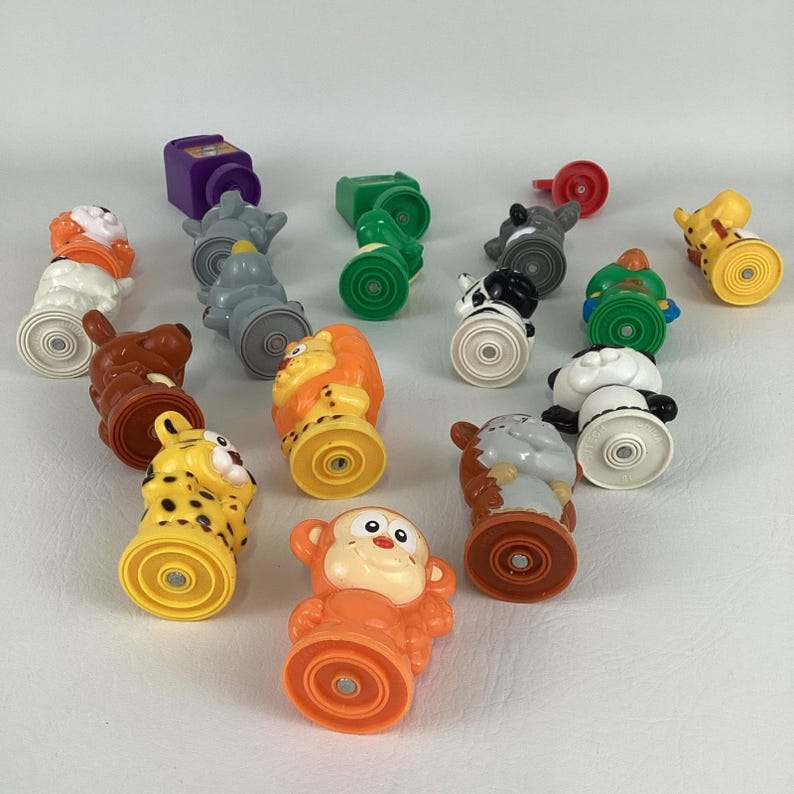 Vtech Smartville Alphabet Train Station Replacement Animal Figures ...