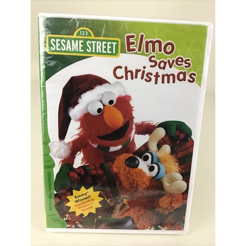 Sesame Street Elmo Saves Christmas DVD Holiday Songs Big Bird - Etsy