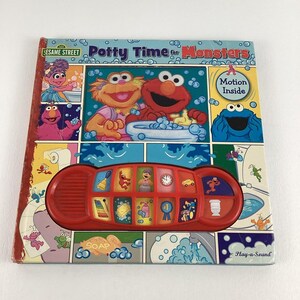 Sesame Street Potty Time for Monsters Hardcover Book Play A Sound ...