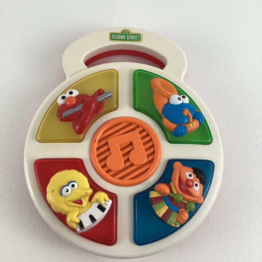 Sesame Street Musical Quartet Instrument Sounds Vintage 1997 Tyco Big ...