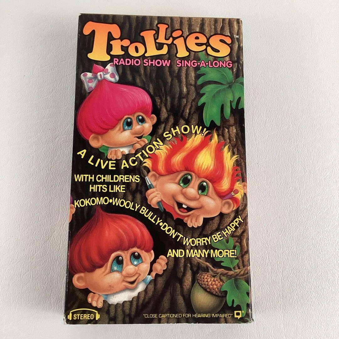 Trollies Radio Show Sing Along VHS Tape Vintage 1992 Trollieland ...