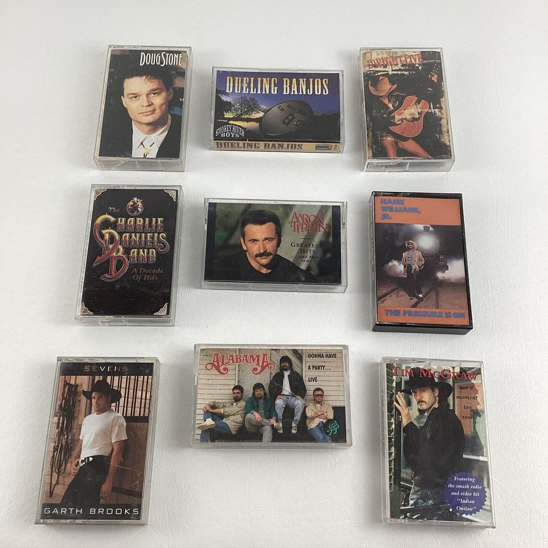 90s Country Music Cassette Tape Lot Alabama Hank Williams Jr Tim Mcgraw ...