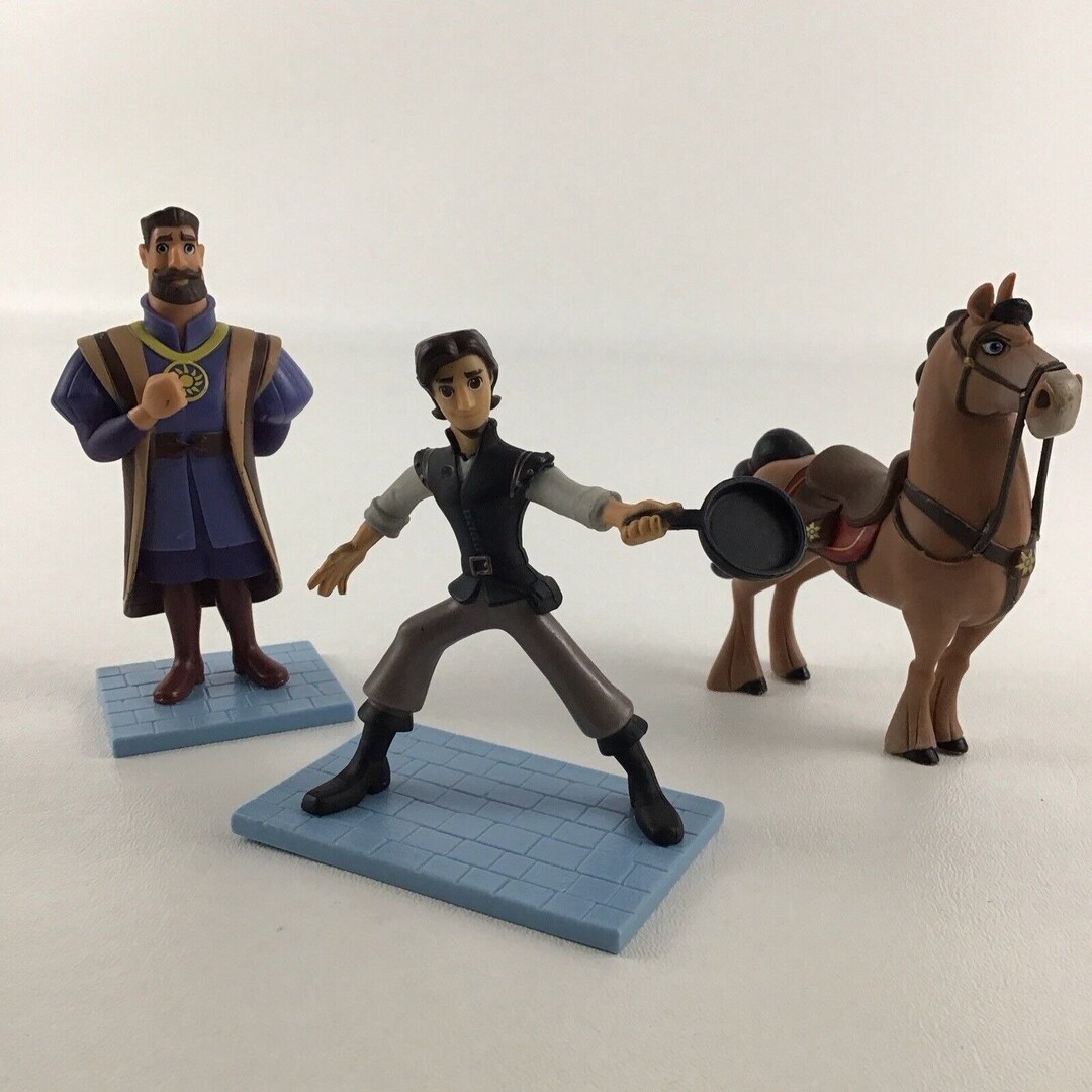 Disney Tangled Figures Topper Horse Fidella King Frederick Flynn Ryder ...