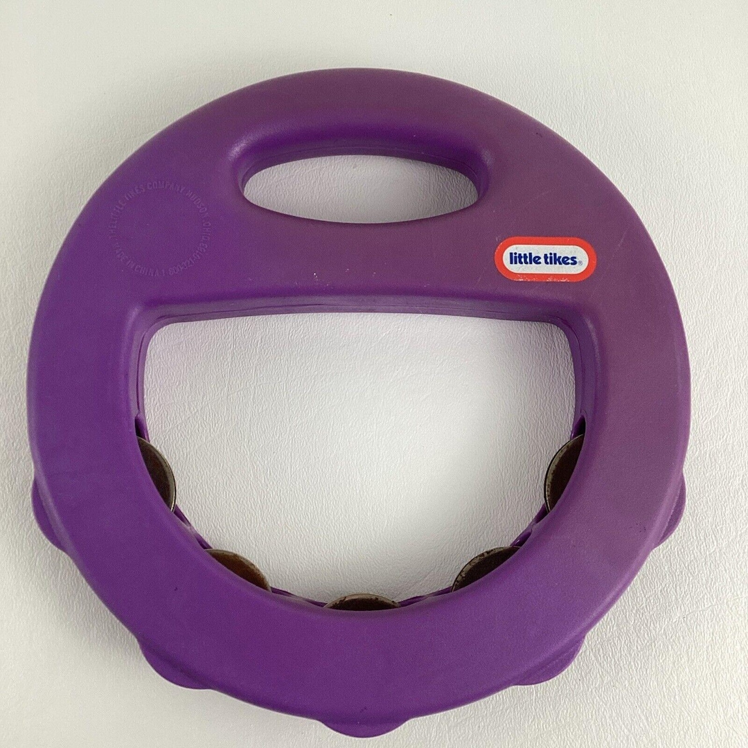 Little Tikes Tambourine Musical Instrument Purple Preschool Fun Vintage ...