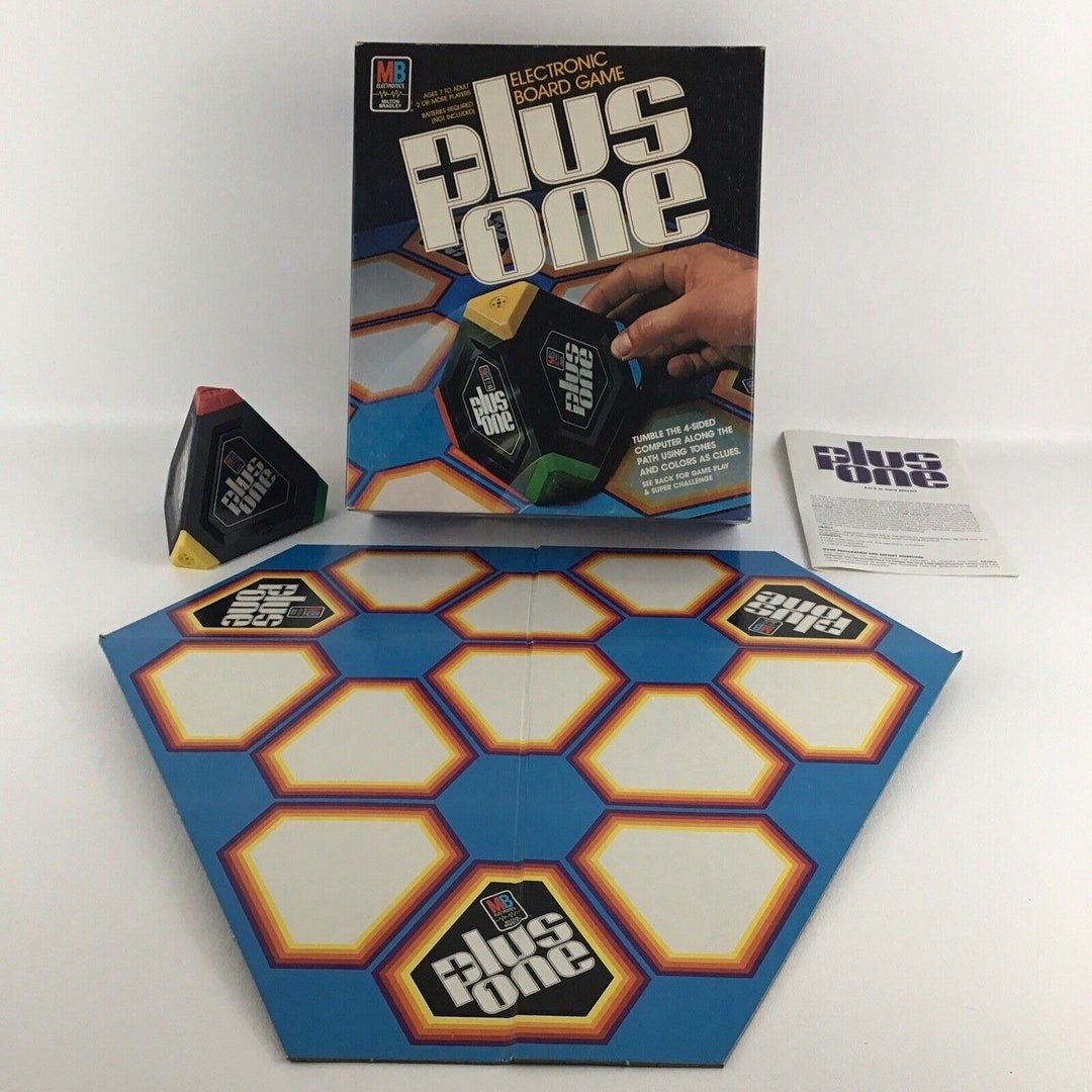 Plus One Electronic Board Game Four Sided Computer Vintage Milton ...
