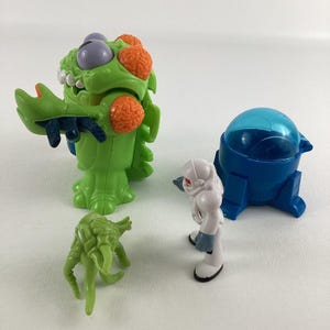 Fisher Price Imaginext Lunar Moon Rover Vehicle Figures Alien Creatures ...