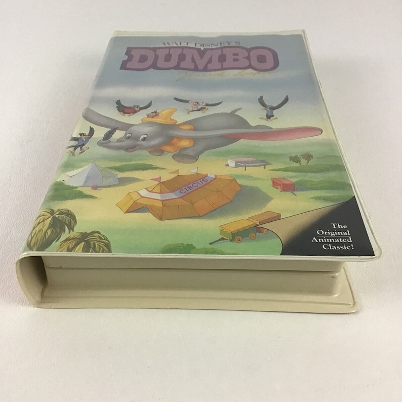 Walt Disney VHS Tape Dumbo Black Diamond Pink Cover Movie - Etsy
