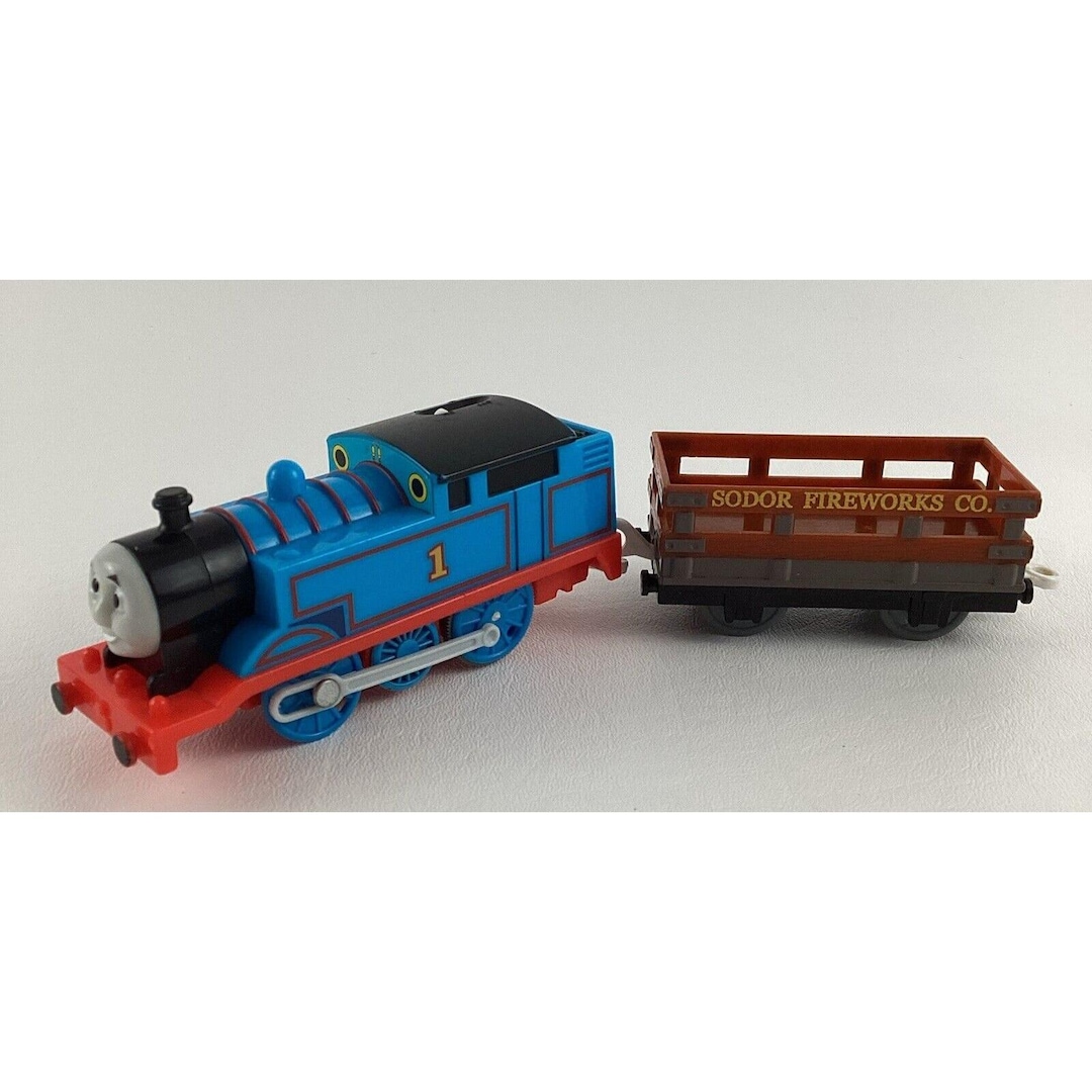 Thomas the Train Trackmaster Motorized Train Sodor Fireworks Car Mattel ...