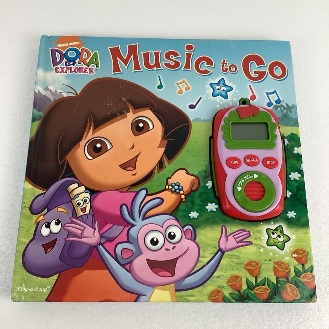 Dora the Explorer Music to Go Play A Song Sound Hardcover Book Music ...