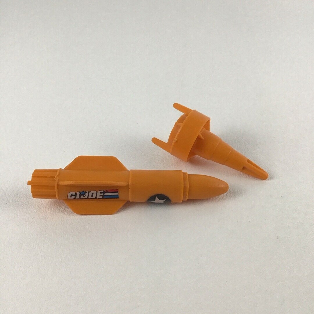 GI Joe Rocket Missile With Cone Two Stage 6” Orange Accessory Vintage ...