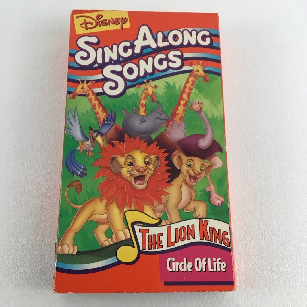 Disney Sing Along Songs VHS Tape the Lion King Circle of Life Vintage ...