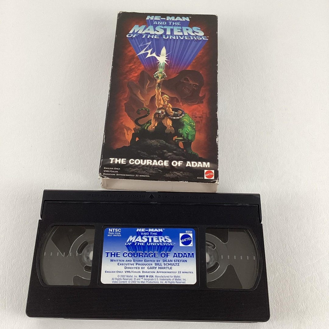 He-man Masters of the Universe VHS Tape Courage of Adam Animated ...
