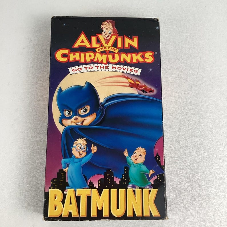 Alvin & the Chipmunks Go to the Movies VHS Tape Batmunk Animated ...