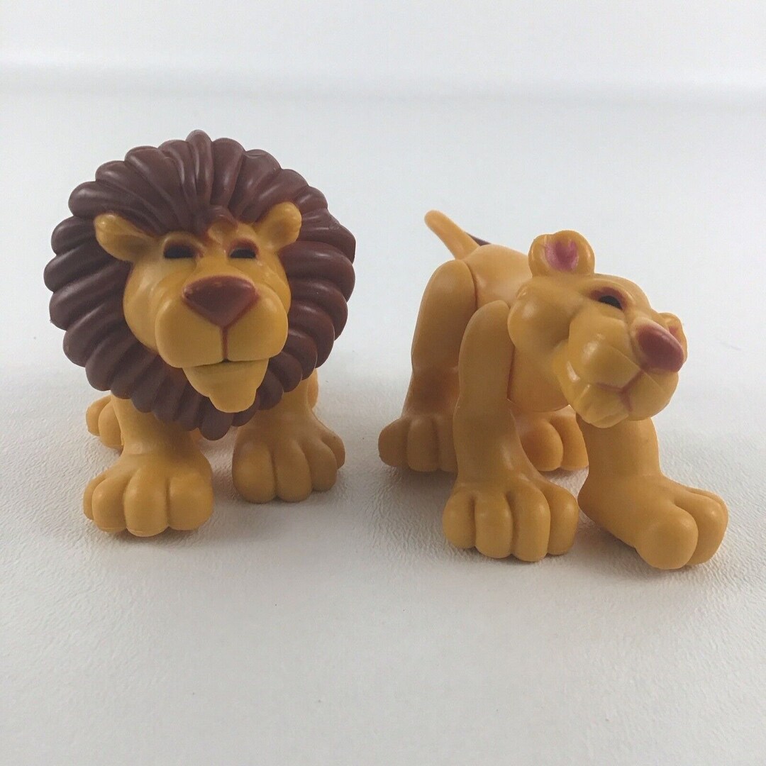 Fisher Price Animal Families Jungle King Lion Action Figures Cub ...