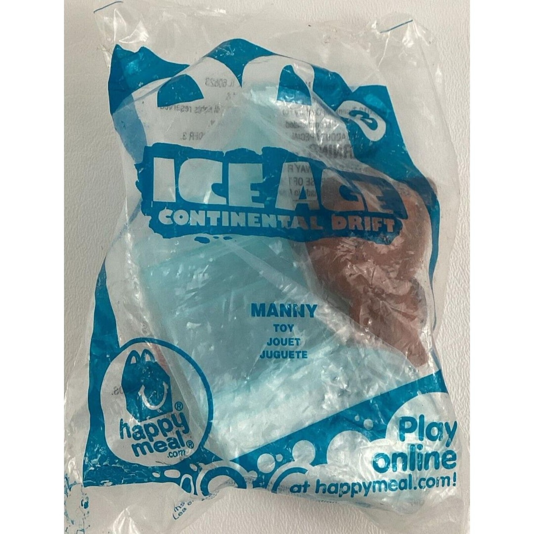 Ice Age Continental Drift Manny Mammoth Mcdonald's Figure Ice Bridge ...