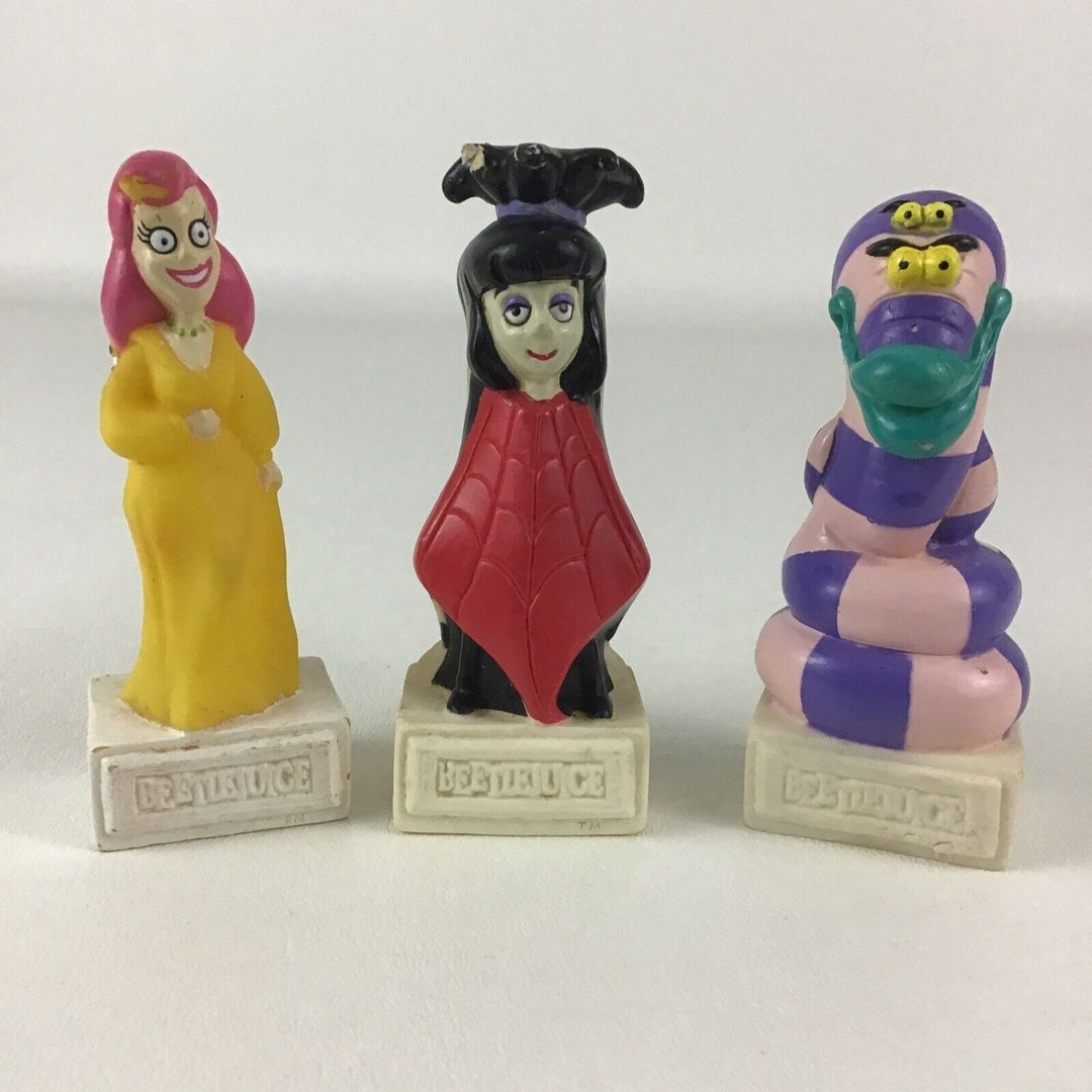 Beetlejuice Head Over Heels Figures Burger King Lydia Delia 3pc Lot ...
