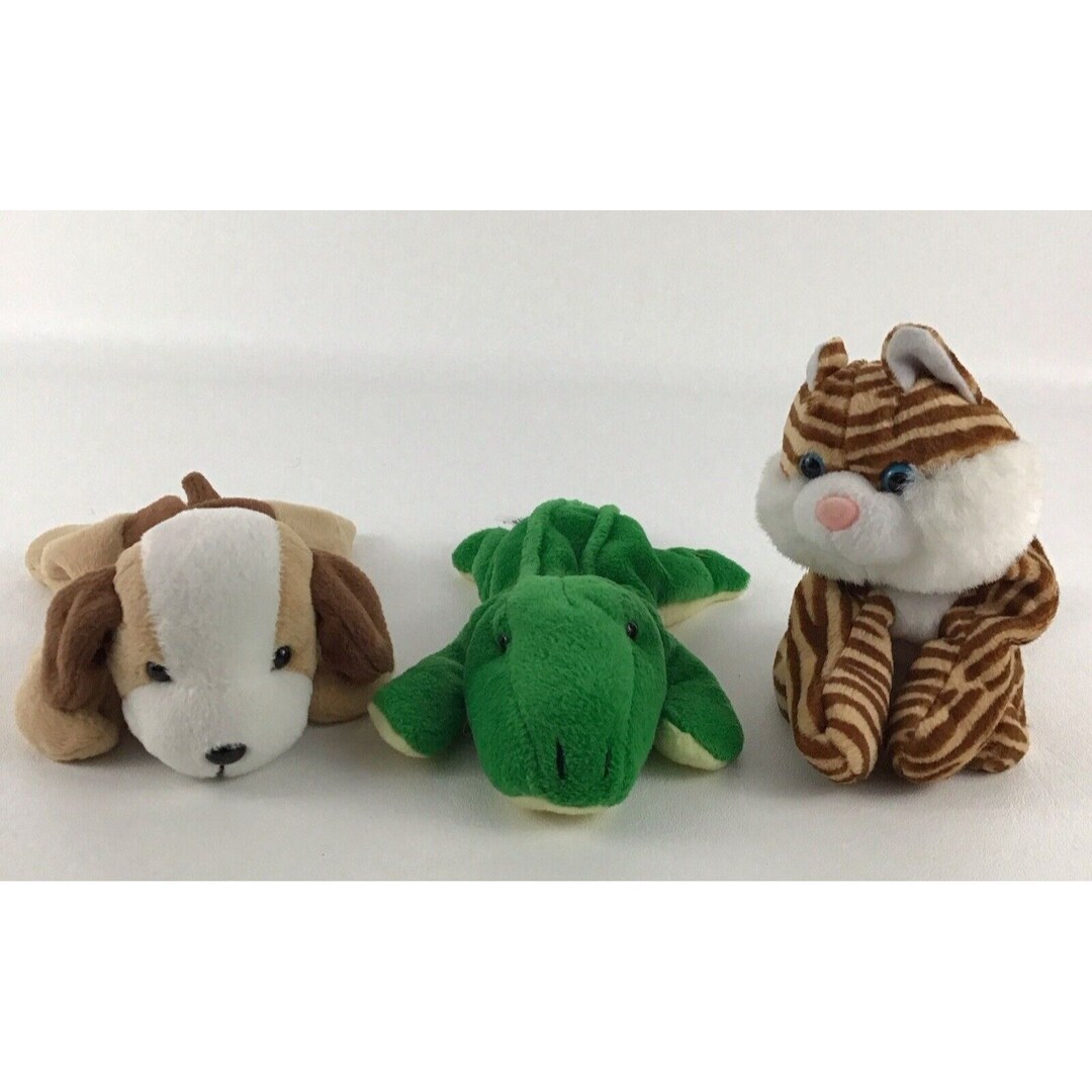 GAF Plush Bean Bag Stuffed Animal Toy Lot Cat Puppy Dog Alligator Croc ...