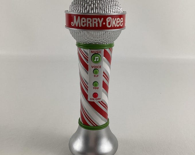 Hallmark Merry-okee Christmas Microphone Sing Along Songs Voice Changer ...