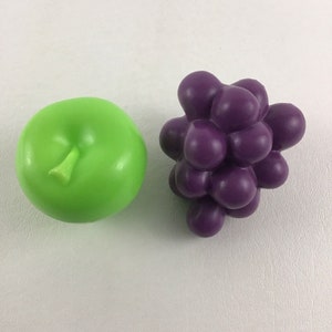 Little Tikes Vintage Pretend Play Food Healthy Fruit Lot Grapes Apple ...