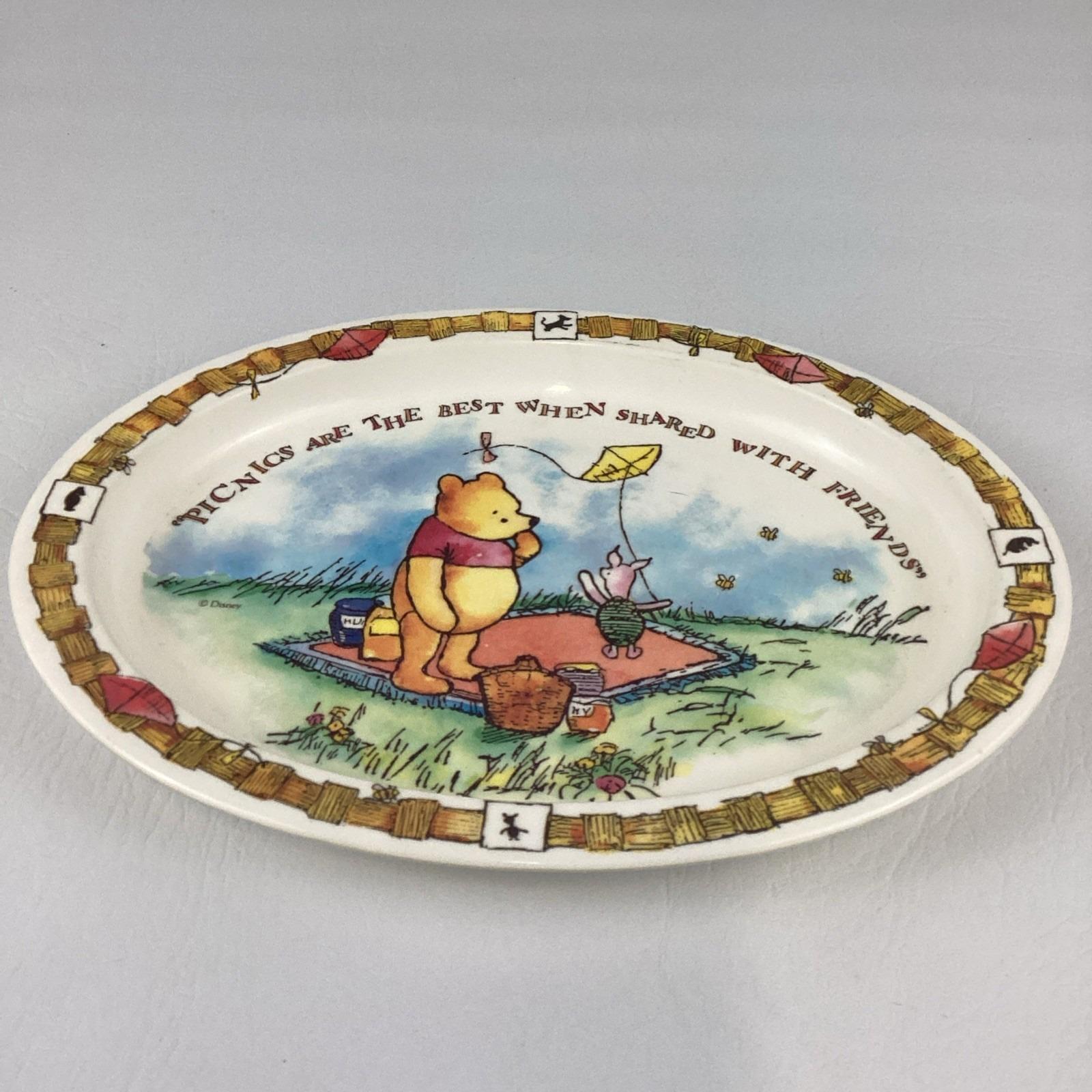 Disney Winnie the Pooh Oval Plate Child Melamine Character Dinnerware ...
